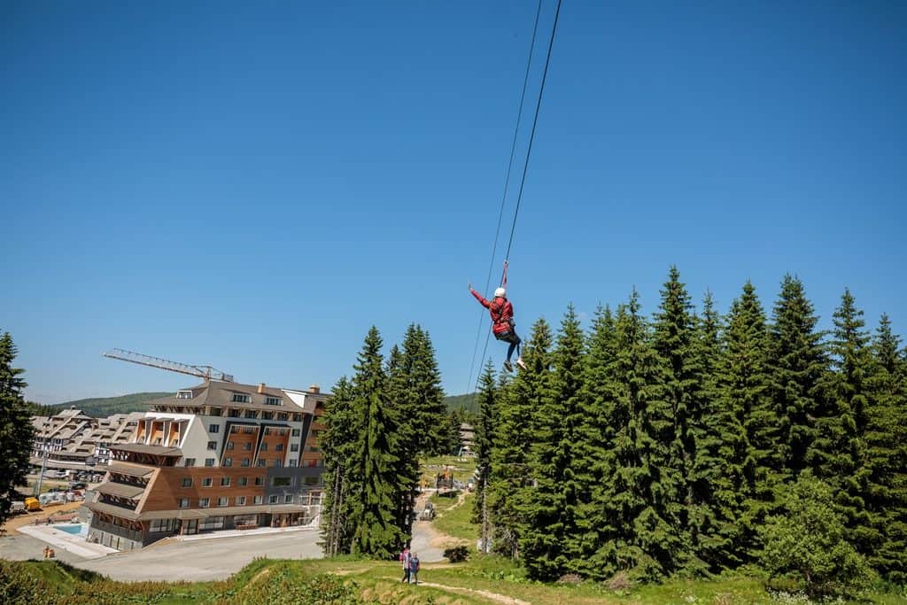 Zip line - Letnji sadržaj na Kopaoniku – HopNaKop Kopaonik